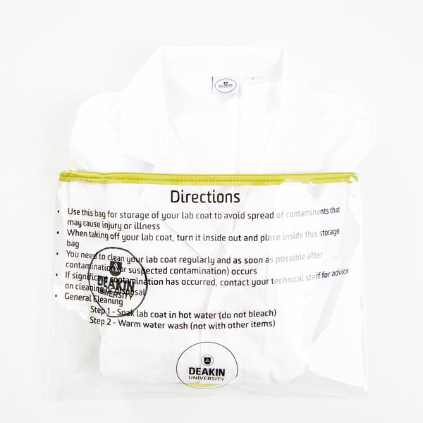 PVC Lab Coat Bag – Deakin University merchandise store